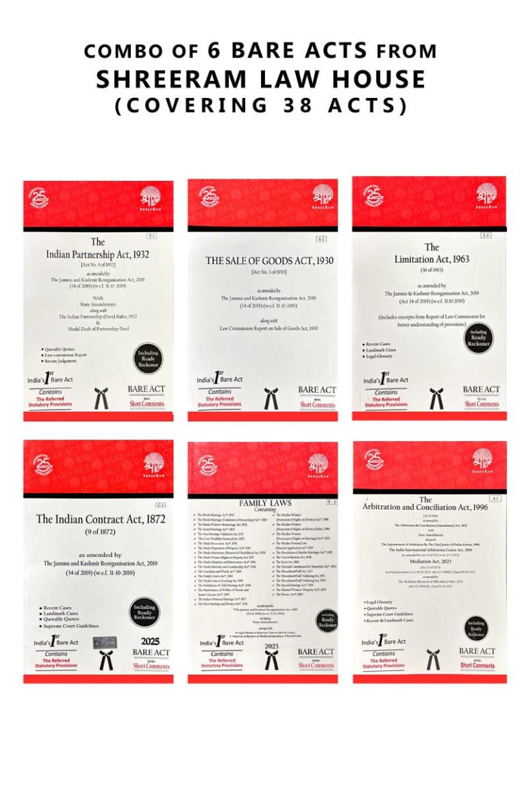 Essential Combo of Shreeram’s Bare Acts - ALLIED BOOK COMPANY